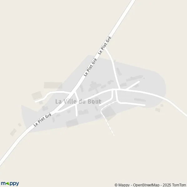 Plan La Ville du Bout : carte de La Ville du Bout, 18210 Saint-Pierre ...
