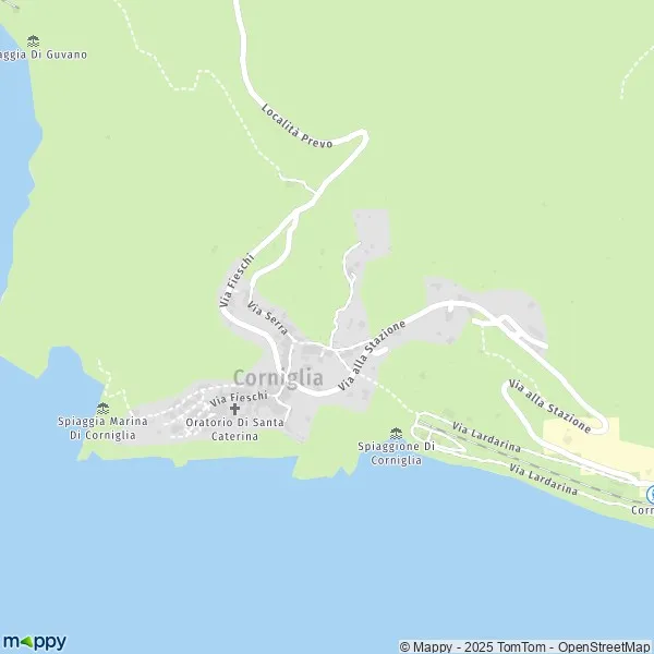 Plan Corniglia : carte de Corniglia (19018) et infos pratiques