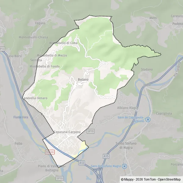 Plan Bolano : carte de Bolano (19020) et infos pratiques