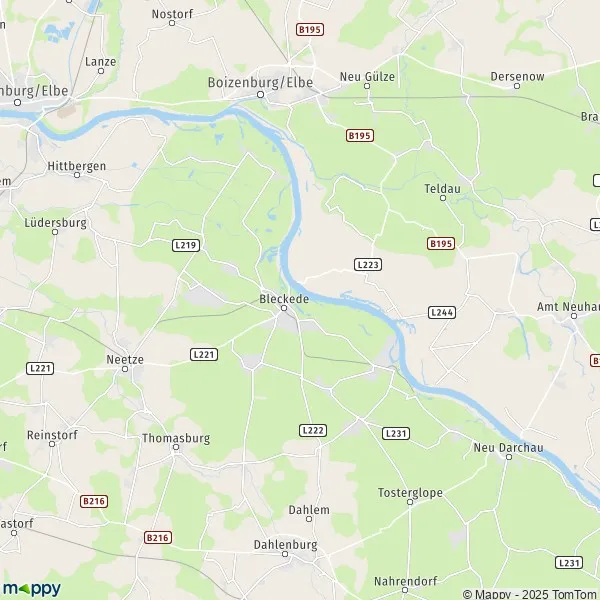 Plan Bleckede : carte de Bleckede (19273) et infos pratiques