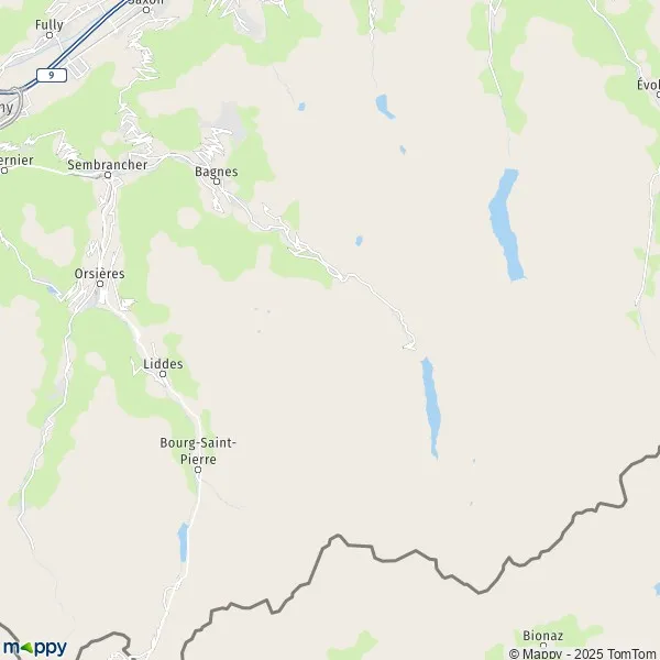 Plan Le Châble : carte de Le Châble (1934) et infos pratiques