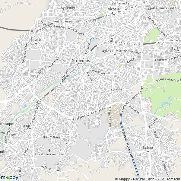 Plan Strovolos : carte de Strovolos (2000) et infos pratiques
