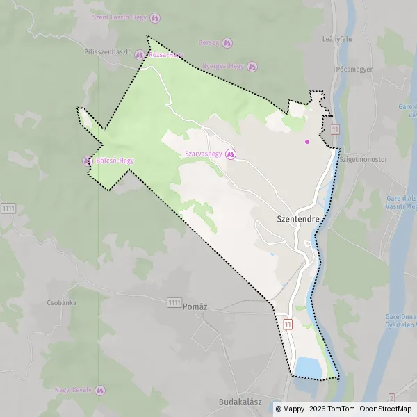 Plan Szentendre : carte de Szentendre (2000) et infos pratiques