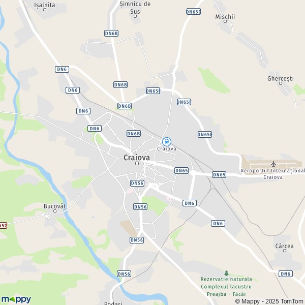 Plan Craiova : carte de Craiova (200001) et infos pratiques