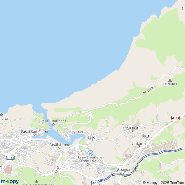 Plan Pasaia : carte de Pasaia (20017) et infos pratiques