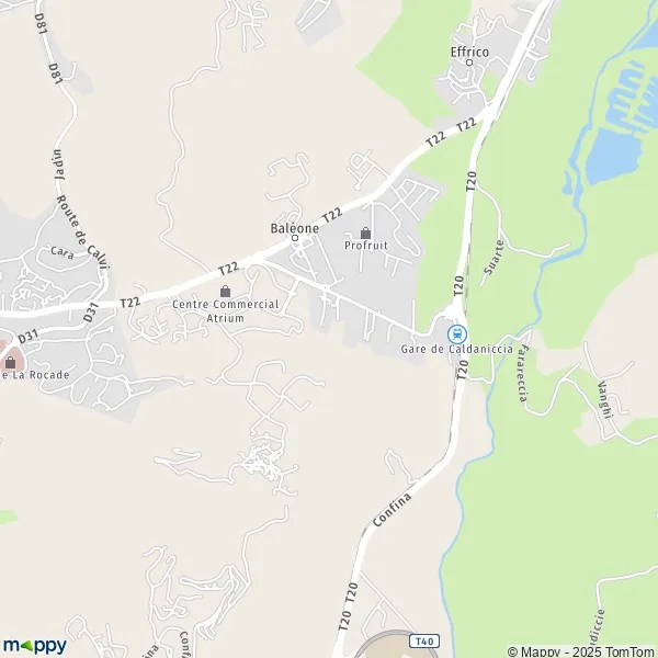 Plan Favagiolo : carte de Favagiolo, 20167 Sarrola-Carcopino et infos ...