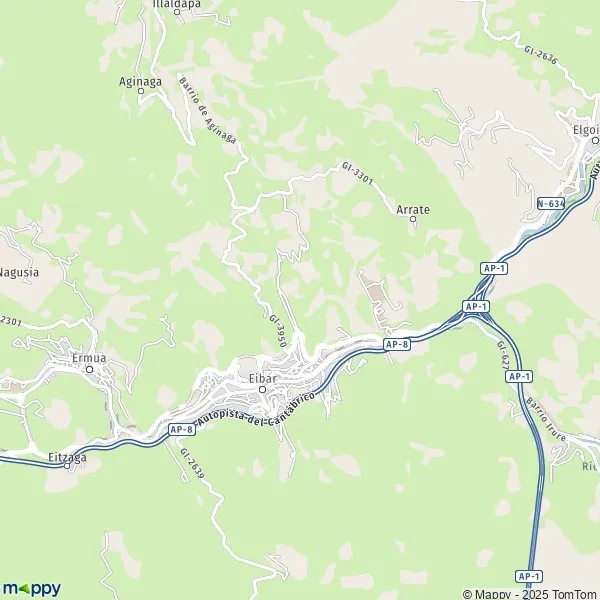 Plan Eibar : carte de Eibar (20600) et infos pratiques