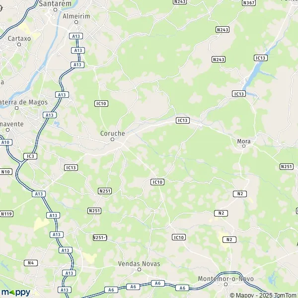 Plan Coruche : carte de Coruche (2100) et infos pratiques