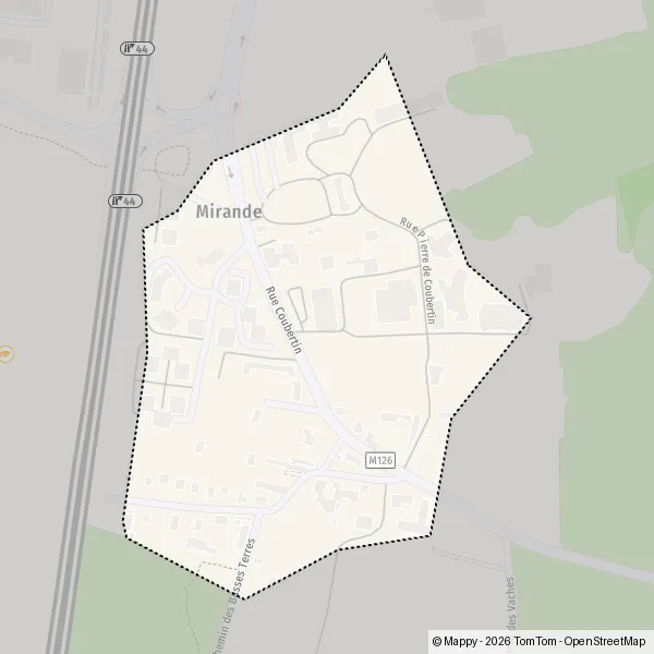 Plan Parc Tertiaire de Mirande : carte de Parc Tertiaire de Mirande ...