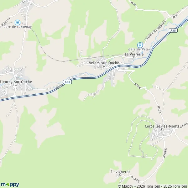 Plan Rente des Bons Pasteurs : carte de Rente des Bons Pasteurs, 21370 ...