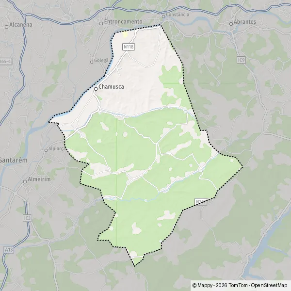 Plan Chamusca : carte de Chamusca (2140) et infos pratiques