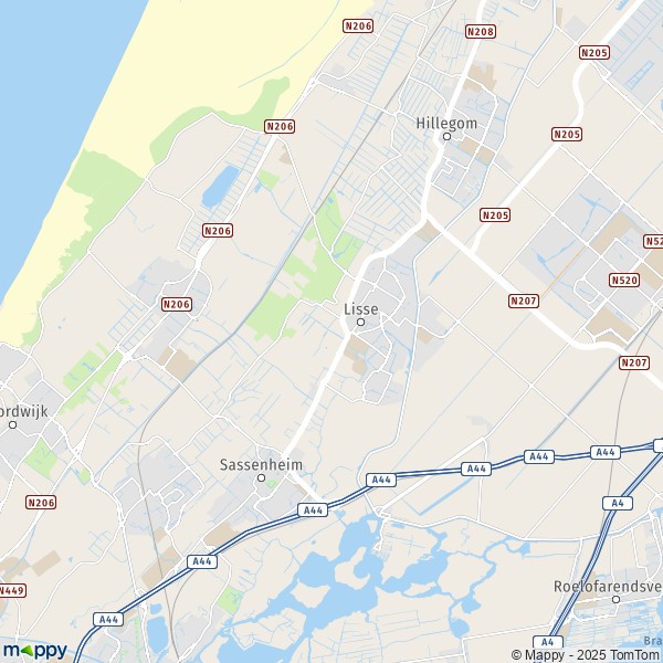 Plan Lisse : carte de Lisse (2161) et infos pratiques