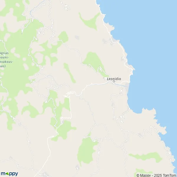 Plan Notia Kynouria : carte de Notia Kynouria (220 01) et infos pratiques