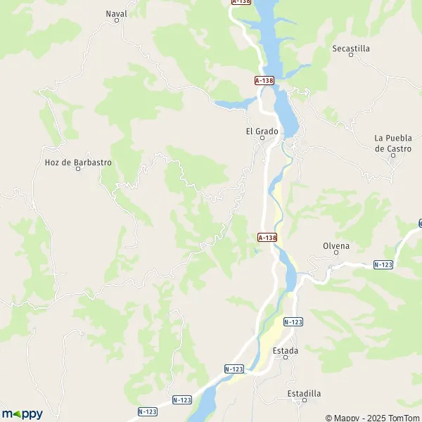 Plan El Grado : carte de El Grado (22312) et infos pratiques