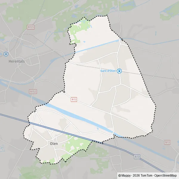 Plan Olen : carte de Olen (2250) et infos pratiques