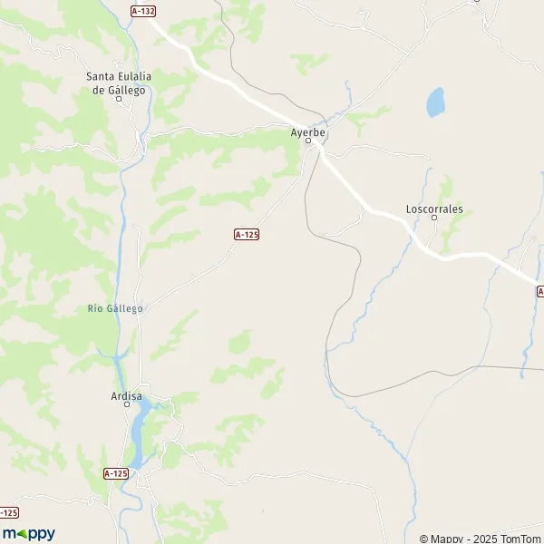 Plan Ayerbe : carte de Ayerbe (22800) et infos pratiques