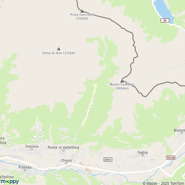 Plan Chiuro : carte de Chiuro (23030) et infos pratiques