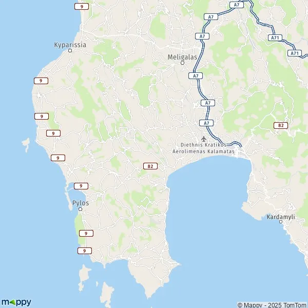 Plan Messini : carte de Messini (240 02) et infos pratiques