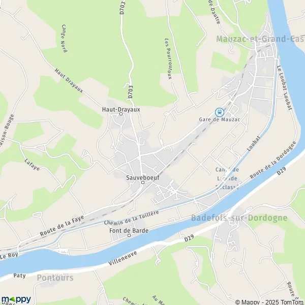 Plan Drayaux : carte de Drayaux, 24150 Lalinde et infos pratiques