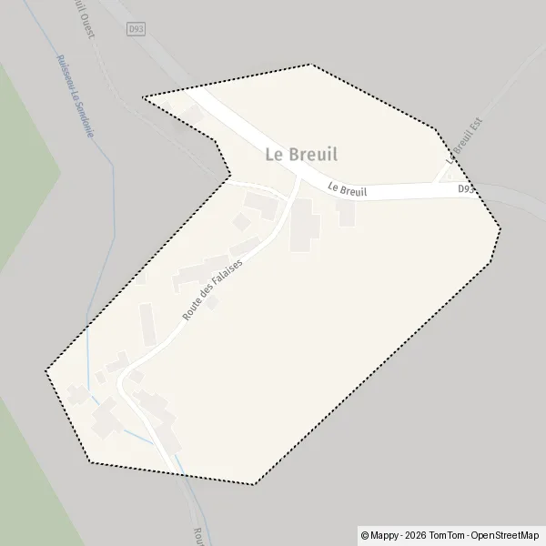 Plan Le Breuil : carte de Le Breuil, 24310 Paussac-et-Saint-Vivien et ...