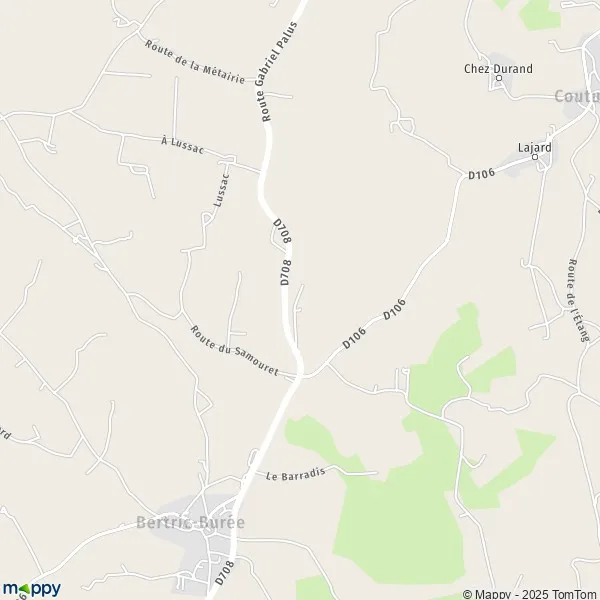 Plan La Pouyette : carte de La Pouyette, 24320 Bertric-Burée et infos ...