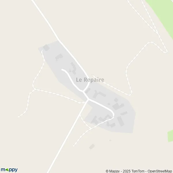 Plan Le Repaire : carte de Le Repaire, 24340 Mareuil en Périgord et ...