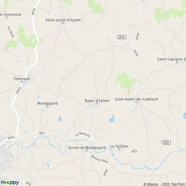 Plan Razac-d'Eymet : carte de Razac-d'Eymet (24500) et infos pratiques