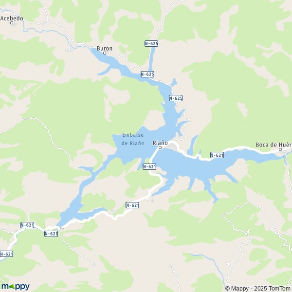 Plan Riaño : carte de Riaño (24885) et infos pratiques