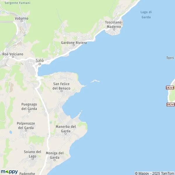 Plan San Felice del Benaco : carte de San Felice del Benaco (25010) et ...