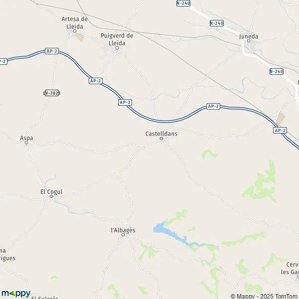 Plan Castelldans : carte de Castelldans (25154) et infos pratiques