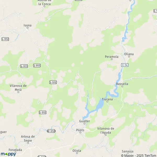 Plan la Baronia de Rialb : carte de la Baronia de Rialb (25747) et ...