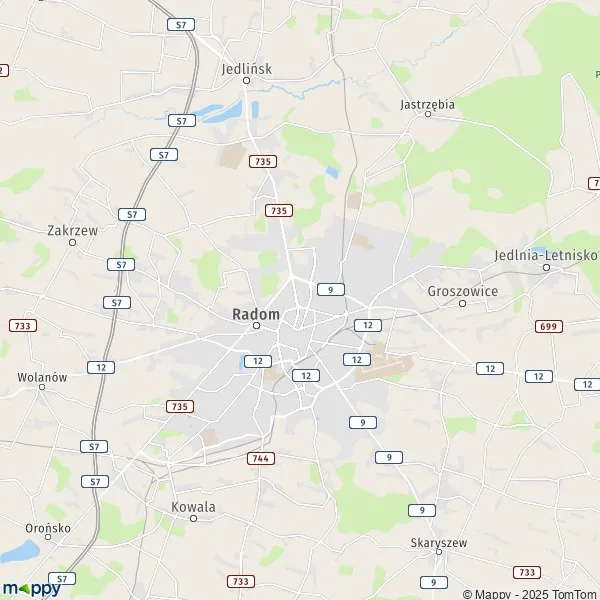 Plan Radom : carte de Radom (26-601) et infos pratiques