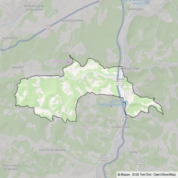 La carte pour la ville de Warth 2620-2880
