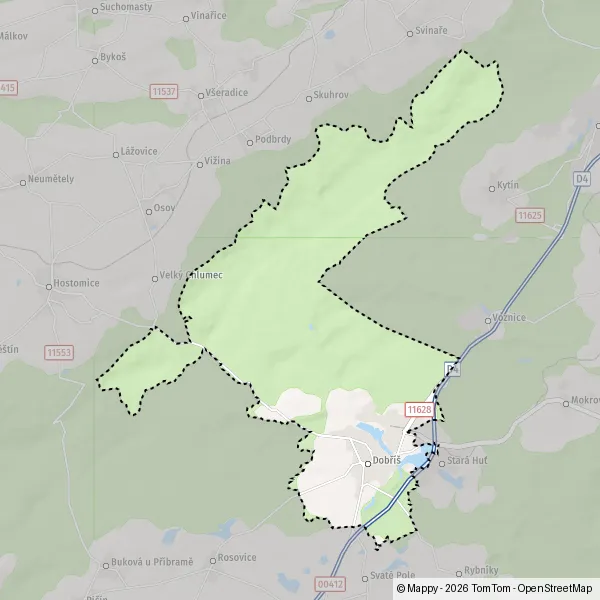 Plan Dobříš : carte de Dobříš (263 01) et infos pratiques