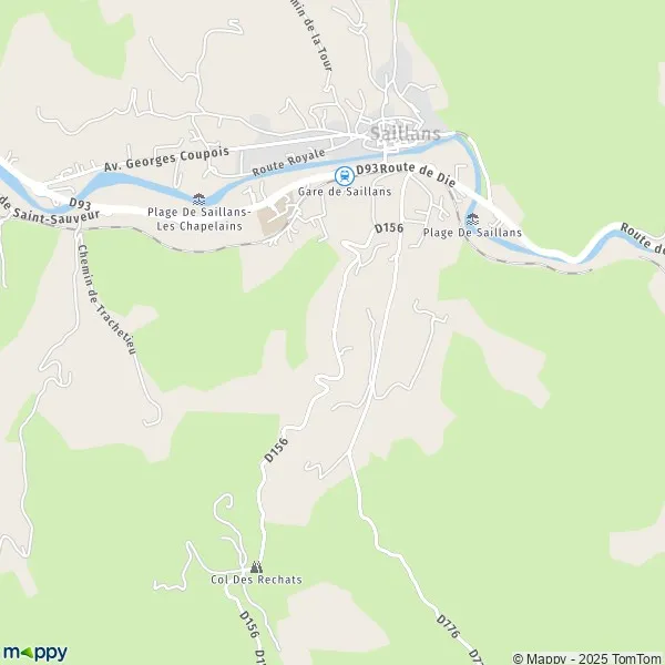 Plan Le Villard : carte de Le Villard, 26340 Saillans et infos pratiques