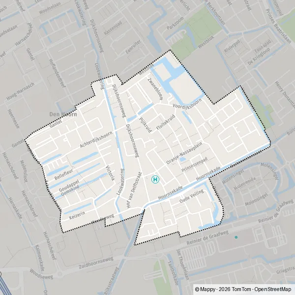 Plan Den Hoorn : carte de Den Hoorn, 2635 Midden-Delfland et infos ...