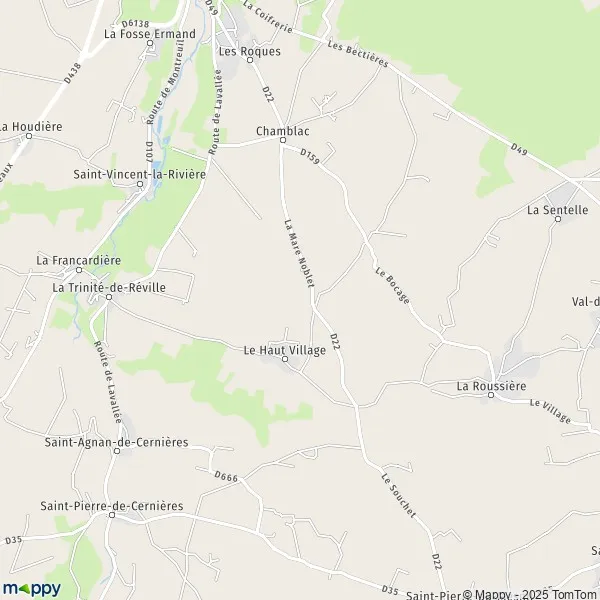 Plan Les Jolis : carte de Les Jolis, 27270 La Trinité-de-Réville et ...