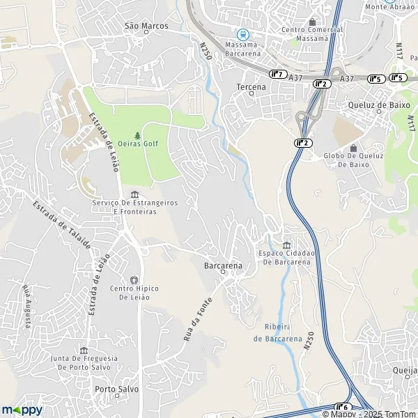 Plan Barcarena : carte de Barcarena, 2730 Oeiras et infos pratiques