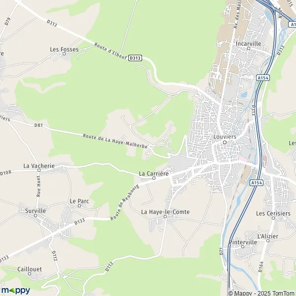 Plan Saint-Lubin : carte de Saint-Lubin (27400) et infos pratiques