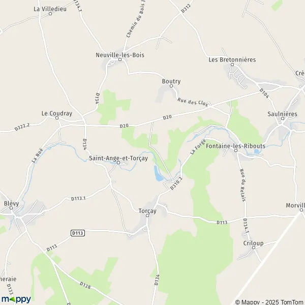 Plan Les Îles : carte de Les Îles, 28170 Saint-Ange-et-Torçay et infos ...