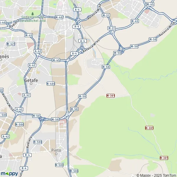 Plan Getafe : carte de Getafe (28320) et infos pratiques