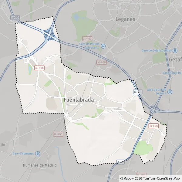 Plan Fuenlabrada : carte de Fuenlabrada (28905) et infos pratiques