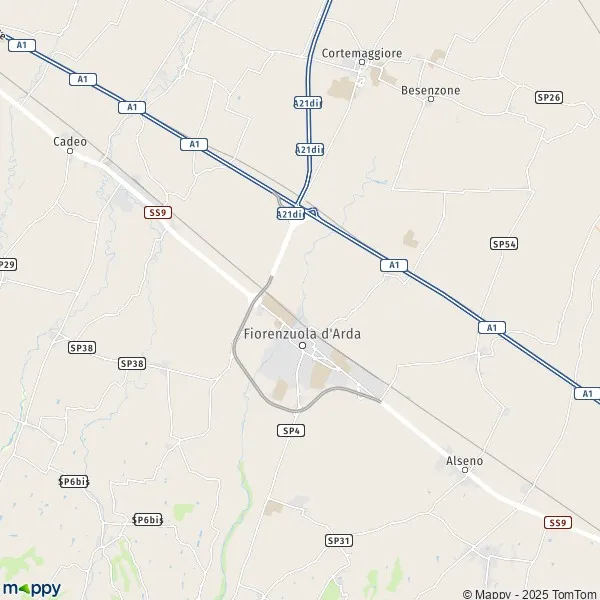 Plan Fiorenzuola d'Arda : carte de Fiorenzuola d'Arda (29017) et infos ...