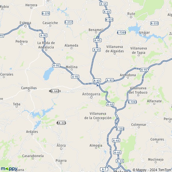 Plan Antequera : carte de Antequera (29200) et infos pratiques
