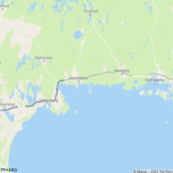Plan Karlshamn : carte de Karlshamn (29391) et infos pratiques