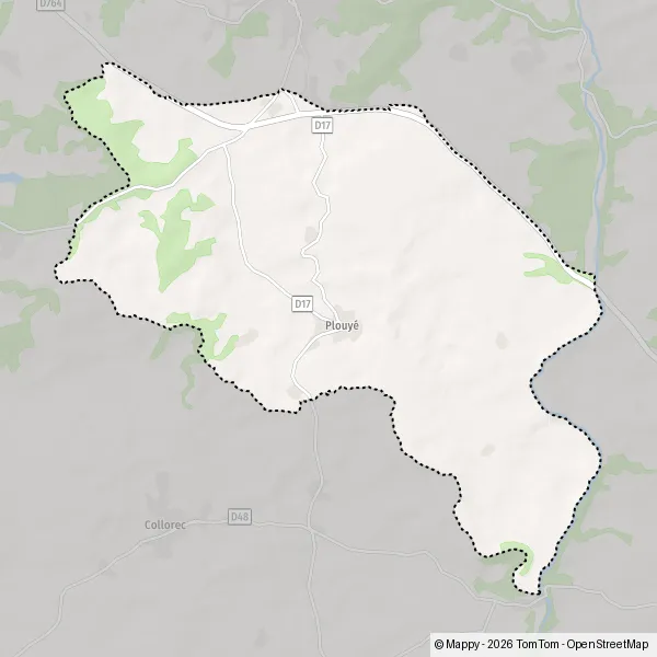 Plan Plouyé : carte de Plouyé (29690) et infos pratiques