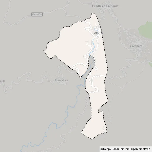 Plan Árchez : carte de Árchez (29753) et infos pratiques