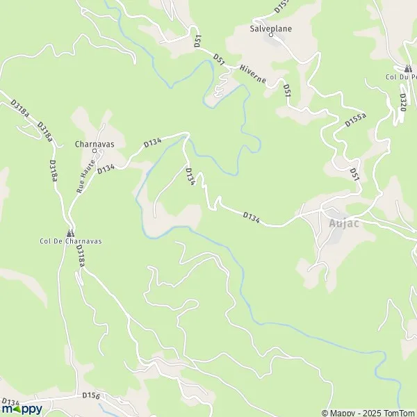 Plan Les Tunes : carte de Les Tunes, 30450 Aujac et infos pratiques