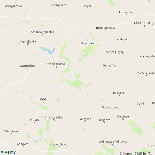 Plan Stary Oskol : carte de Stary Oskol (309501) et infos pratiques