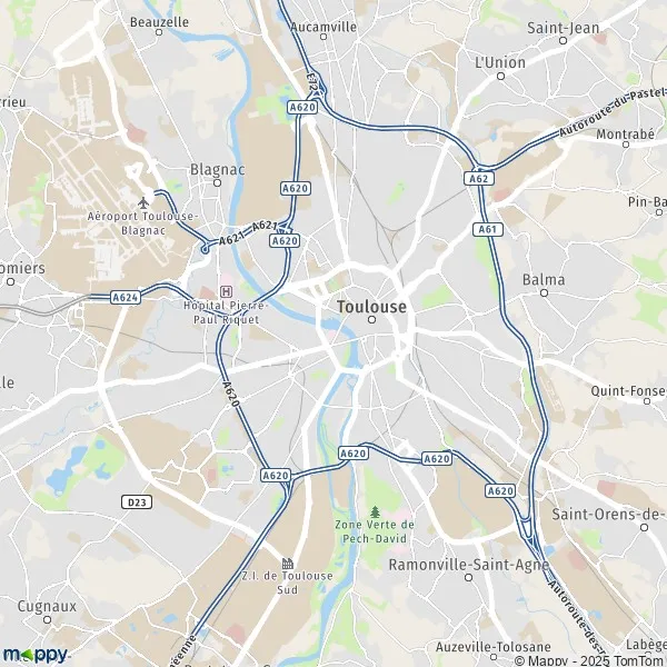 Plan Montaudran : carte de Montaudran (31000) et infos pratiques